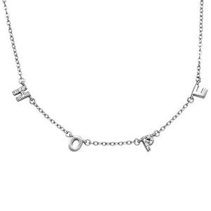 Mahak Jewelry | Jewelry | Dainty Dangling Hope Necklace Cubic Zirconia ...